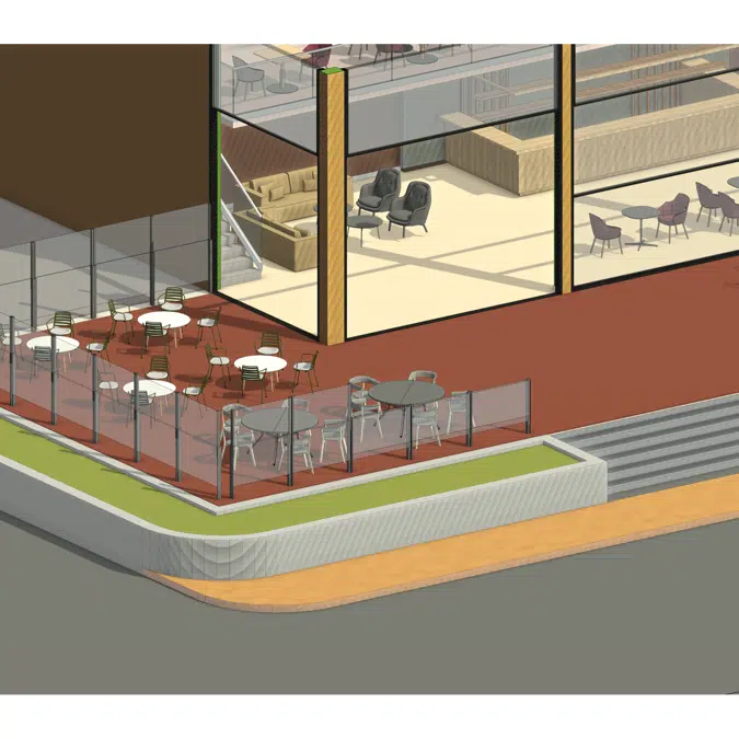 BIM objects - Free download! Libart's Kinetic Telescopic Glass Railing ...