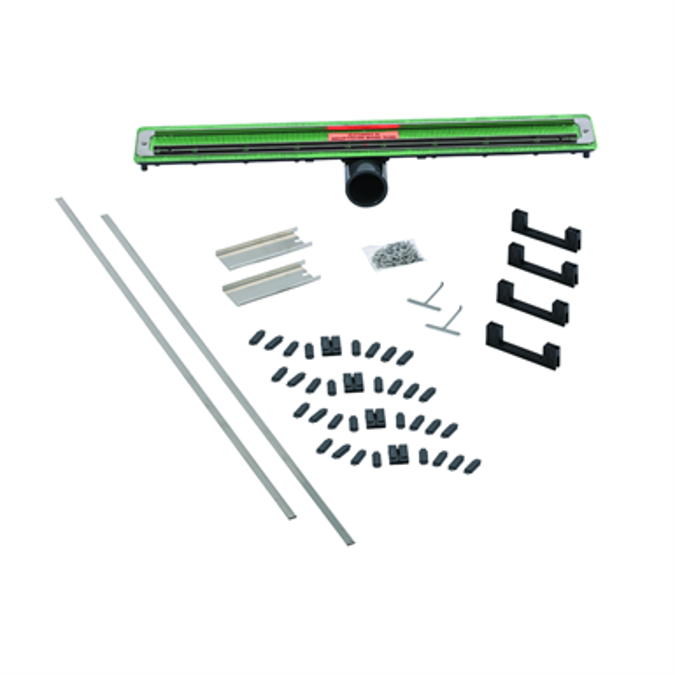 BIM objects - Free download! QuickDrain ShowerLine PVC Linear Drains ...