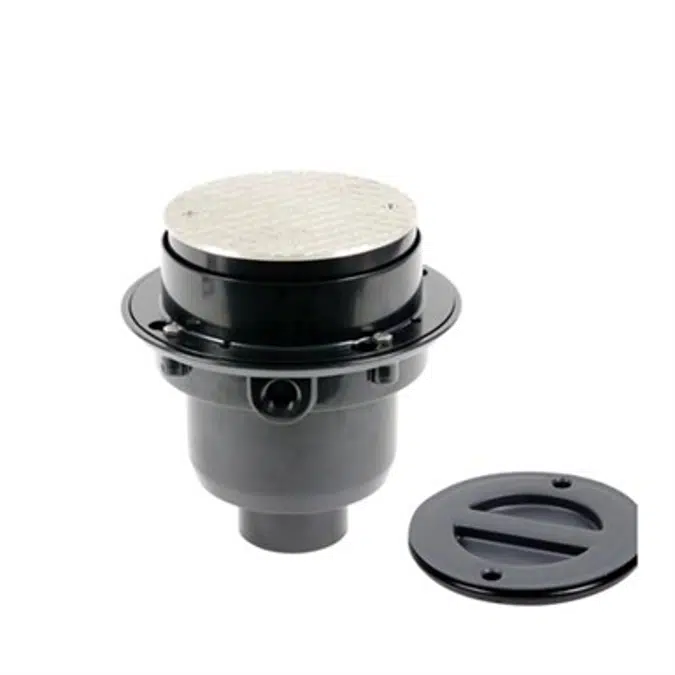 BIM objects - Free download! Round 6 Inch Nickel Cleanout with Self ...