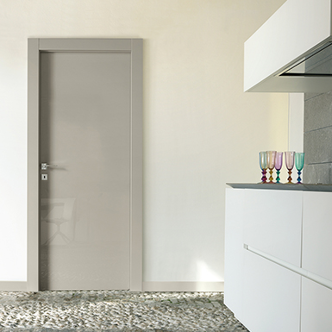 BIM objects - Free download! TN PLUS hinged door (flush pulling ...