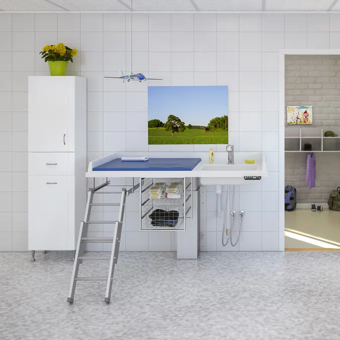 BIM objects - Free download! Changing table 335 laundry sink right ...