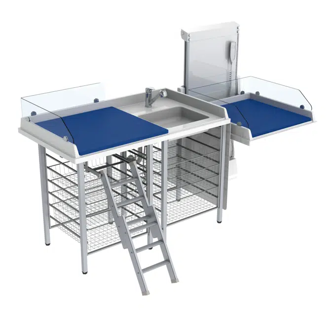 BIM objects - Free download! Changing table 334 - Combination 3, border ...