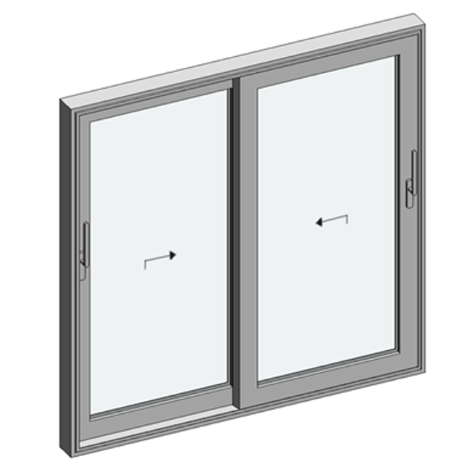 BIM objects - Free download! STRUGAL S125RP Window (Two-Leaf) | BIMobject