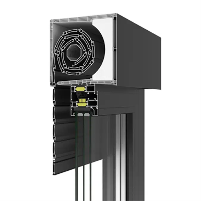 BIM objects - Free download! COMPACT Window with roller shutter box ...