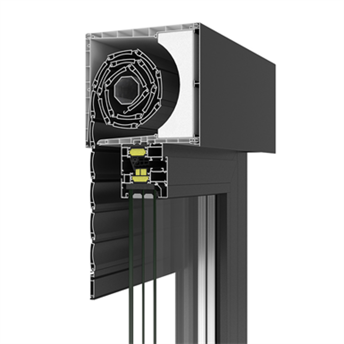 BIM objects - Free download! COMPACT Window with roller shutter box ...