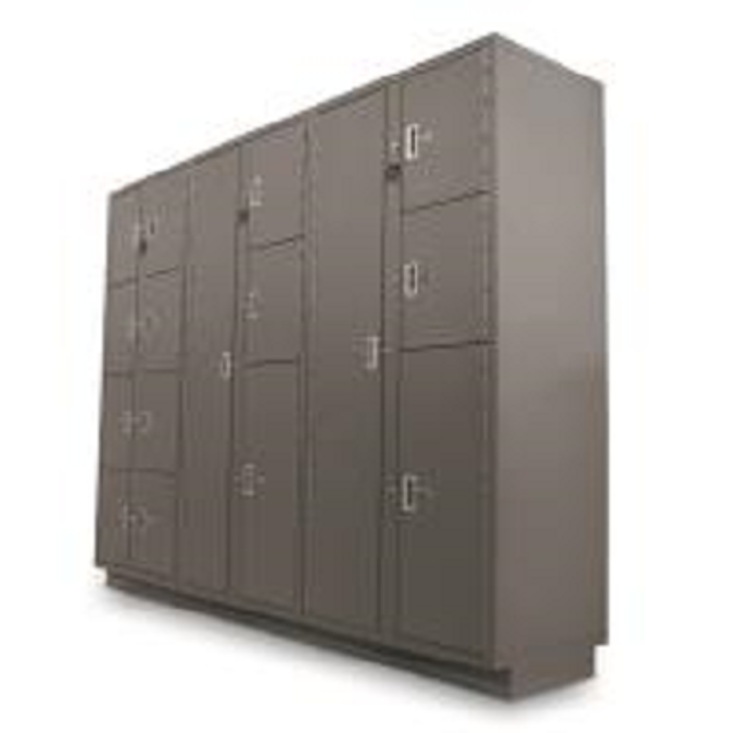 BIM objects - Free download! Evidence Storage Locker 8 Openings | BIMobject