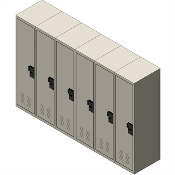 Last ned gratis BIM-innhold fra BIMobject Personal Storage Locker Bank ...