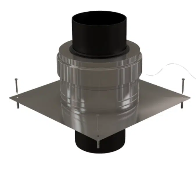BIM objects - Free download! 8" Chimney Cover SS w/ 20" PPs End Pipe | BIMobject