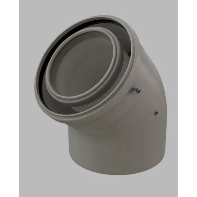 BIM objects - Free download! 4"/6" x 45 Concentric PPs/Alu Elbow ...