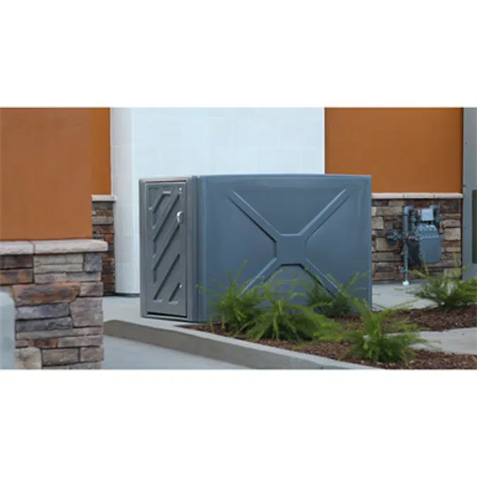 BIM objects - Free download! Bike Locker Fiberglass Bicycle Vault ...