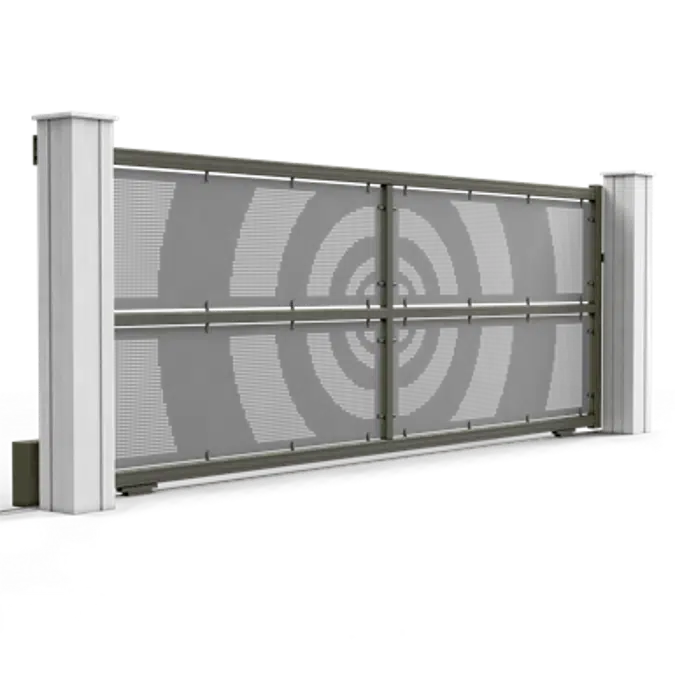 BIM objects - Free download! Cible Sliding Gate | BIMobject