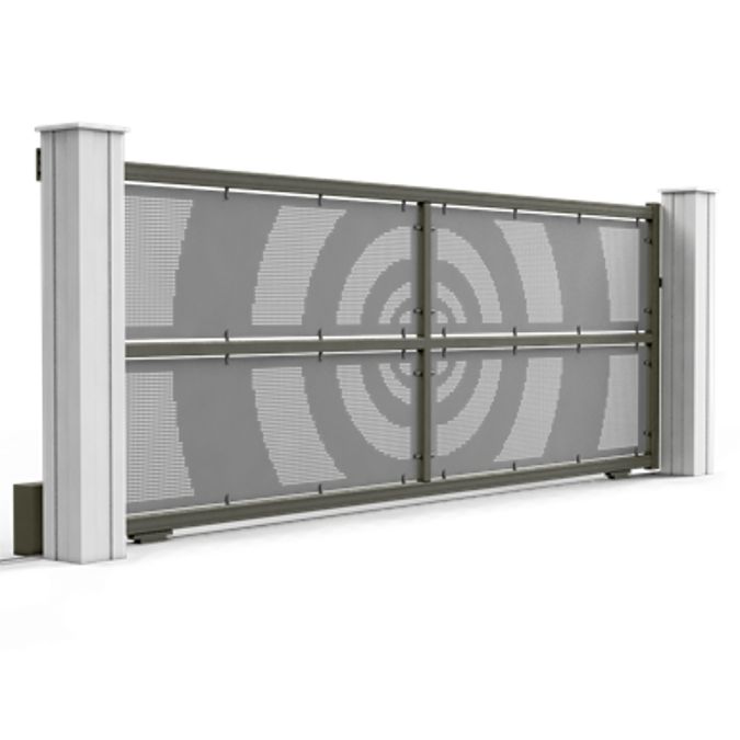 BIM objects - Free download! Cible Sliding Gate | BIMobject