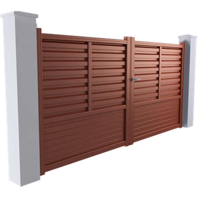 BIM objects - Free download! Discretion Line - Floriana Swinging Gate ...