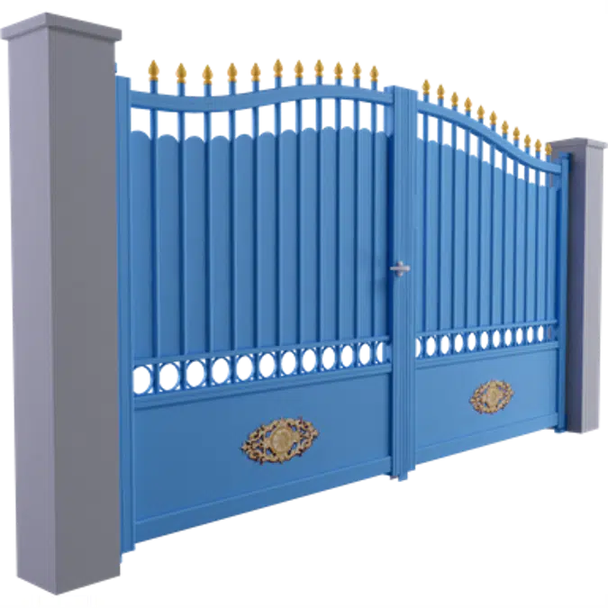 BIM objects - Free download! Tradition Line - Lastour Swinging Gate ...