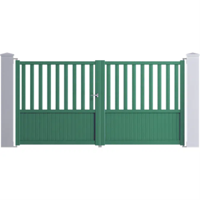 BIM objects - Free download! Harmony Line - Capitole Swinging Gate ...