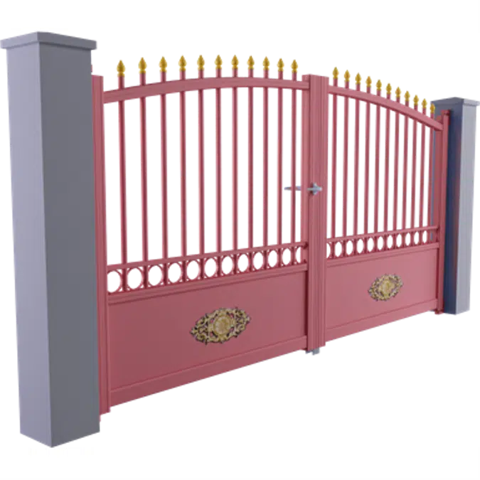 BIM objects - Free download! Tradition Line - Gourdon Swinging Gate ...