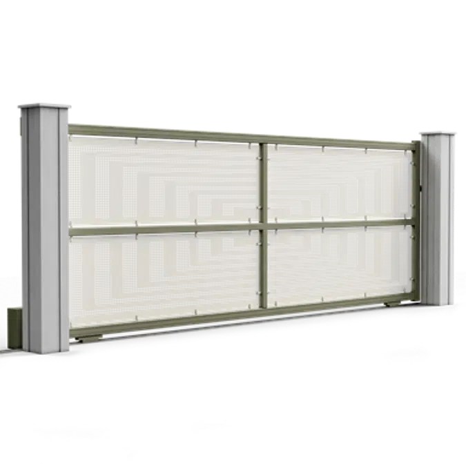 BIM objects - Free download! Pyramide Sliding Gate | BIMobject