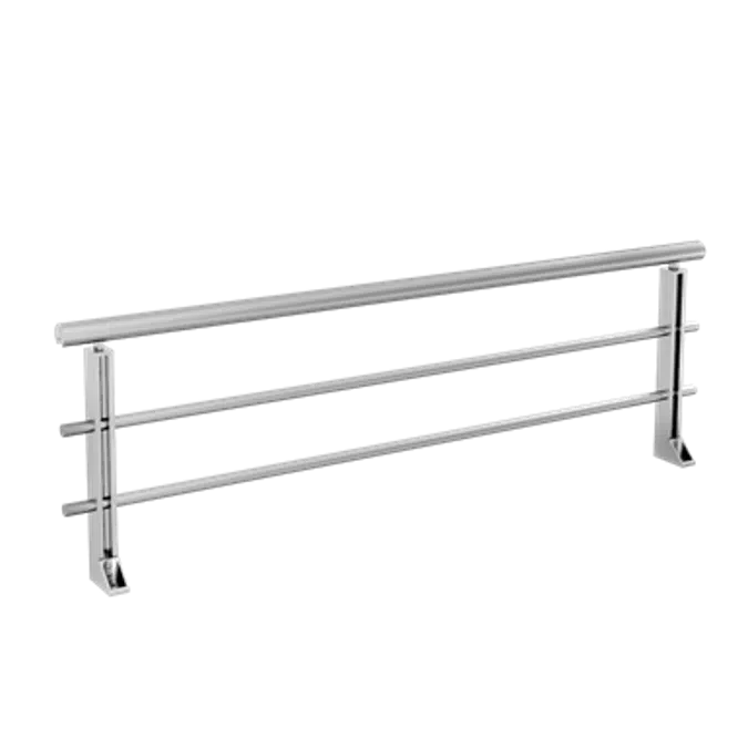 BIM objects - Free download! Balustrades two rails on low wall | BIMobject