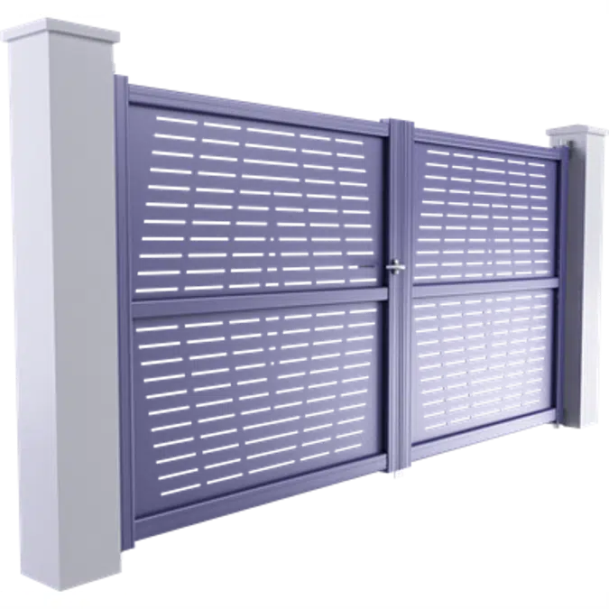 BIM objects - Free download! Creation Line - Tulle Swinging Gate Model ...