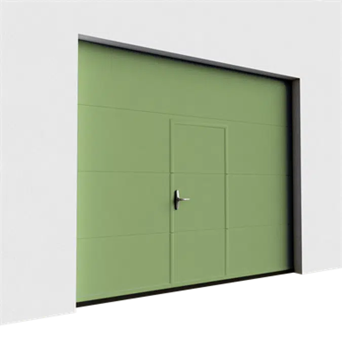 BIM objects - Free download! Garage door - Veined Wood Plain with ...