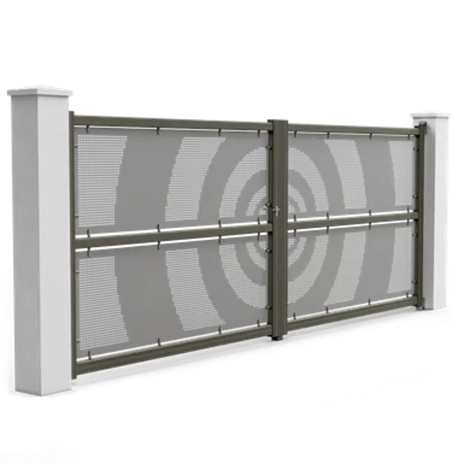 BIM objects - Free download! Cible Swinging Gate | BIMobject