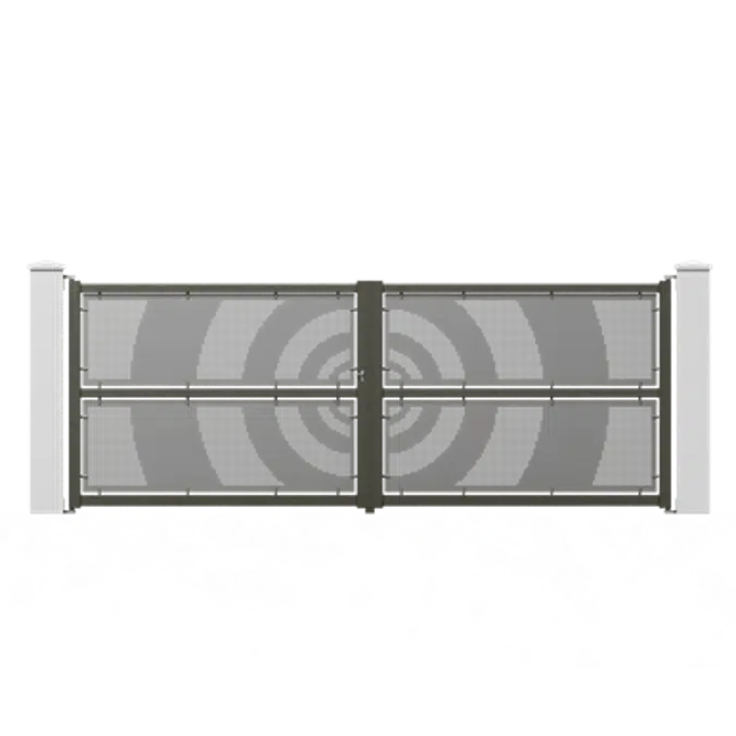 BIM objects - Free download! Cible Swinging Gate | BIMobject