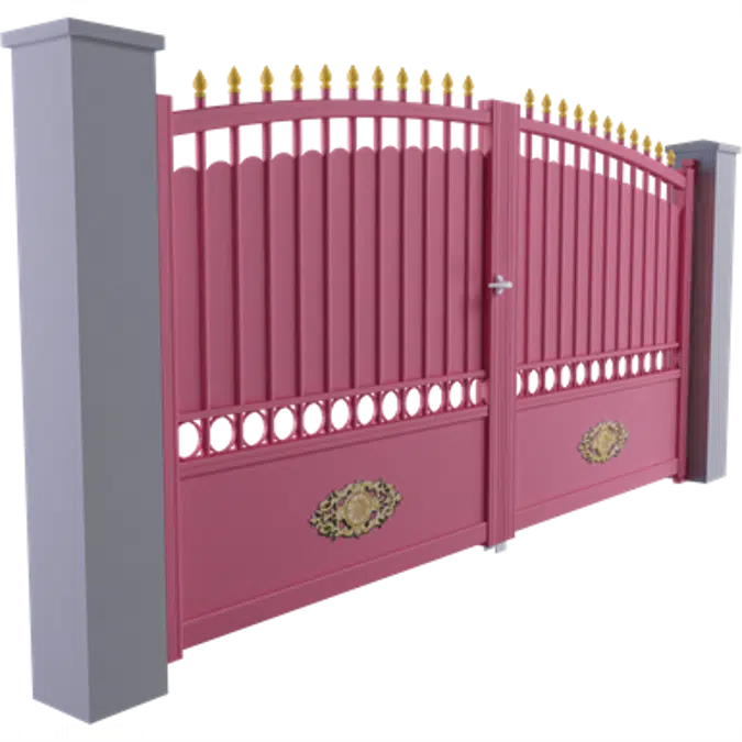 BIM objects - Free download! Tradition Line - Saverne Swinging Gate ...