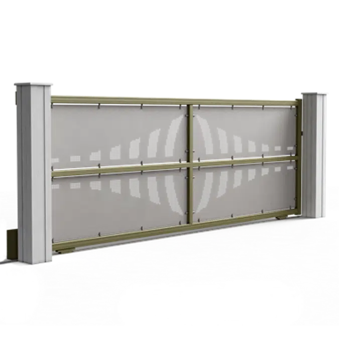 BIM objects - Free download! Onde Sliding Gate | BIMobject