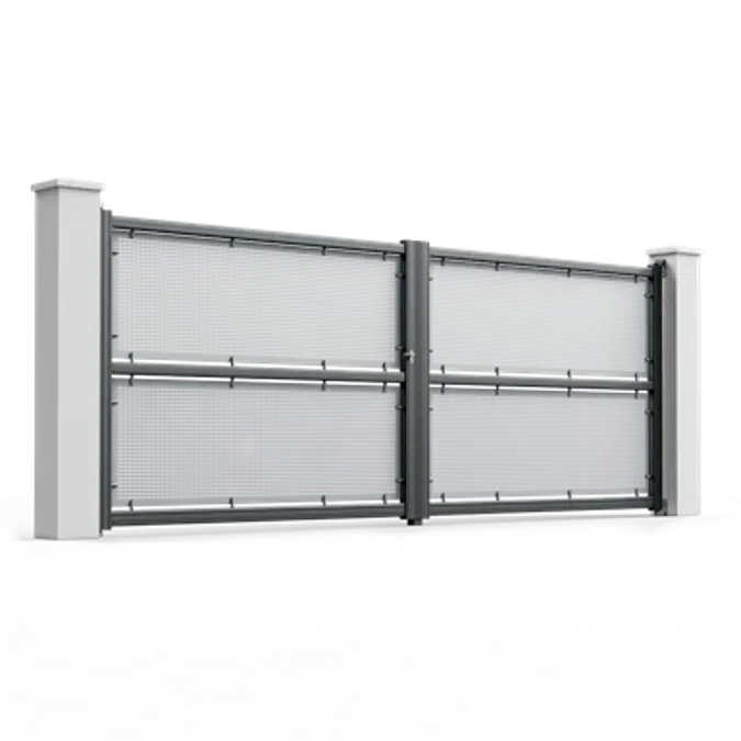 BIM objects - Free download! Micro-perforated Swinging Gate | BIMobject