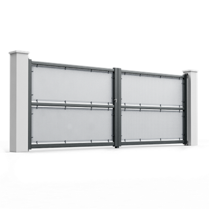 BIM objects - Free download! Micro-perforated Swinging Gate | BIMobject