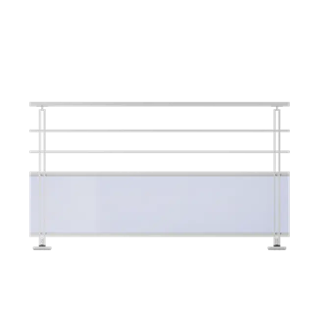 BIM objects - Free download! Balustrades rails with base infill | BIMobject