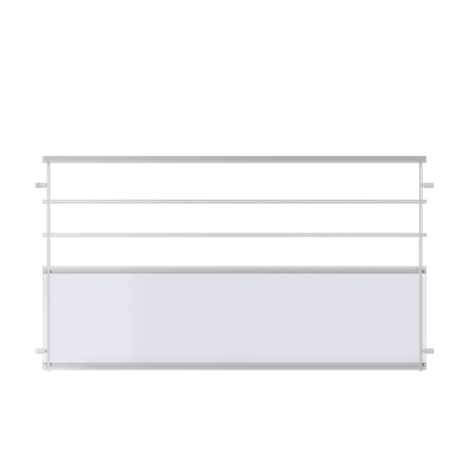 BIM objects - Free download! Balustrades rails with base infill | BIMobject