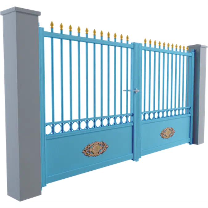 BIM objects - Free download! Tradition Line - Ennery Swinging Gate ...