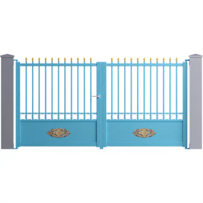 BIM objects - Free download! Tradition Line - Ennery Swinging Gate ...