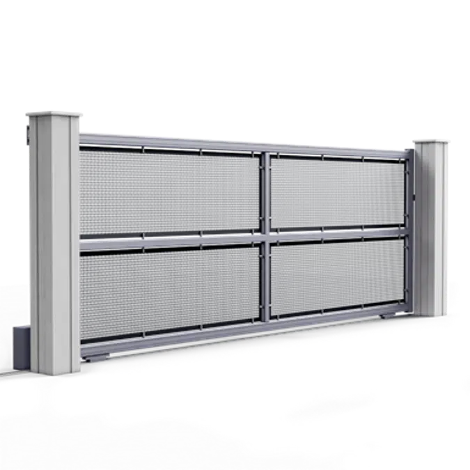 BIM objects - Free download! Voilage Sliding Gate | BIMobject