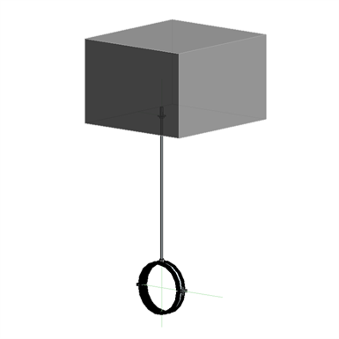 BIM objects - Free download! Slab mounted HVAC hanger assembly 1xVr ...