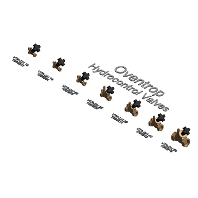Objetos BIM - ¡Descarga gratis! Balancing valve "Hydrocontrol VTR" DN ...