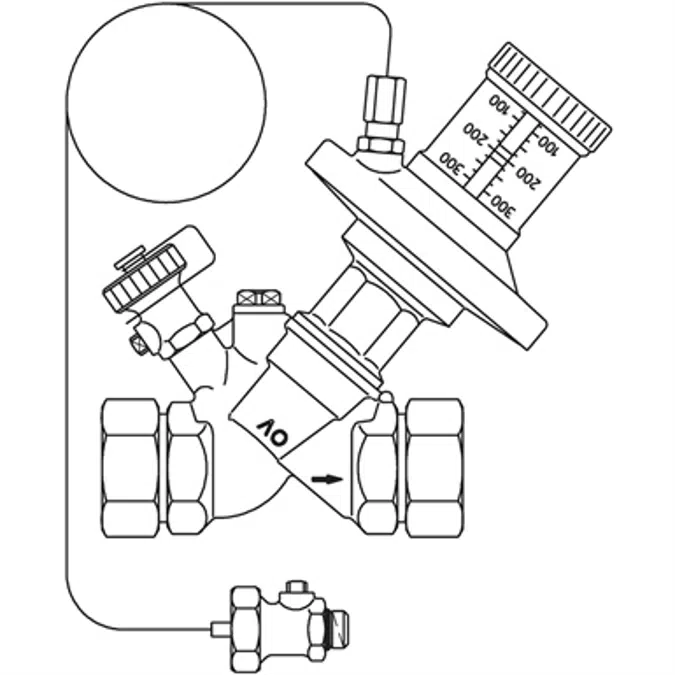 BIM objects - Free download! Differential pressure regulator "Hydromat ...