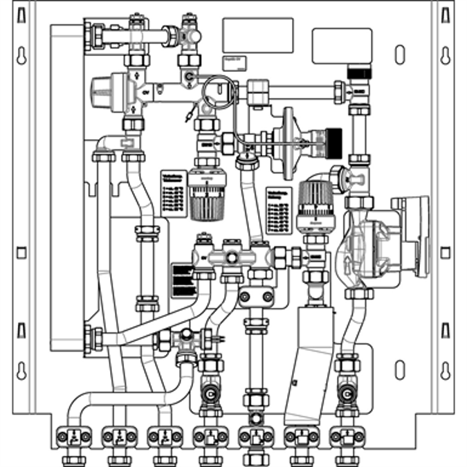 BIM objects - Free download! Dwelling station "Regudis W-HTF" | BIMobject