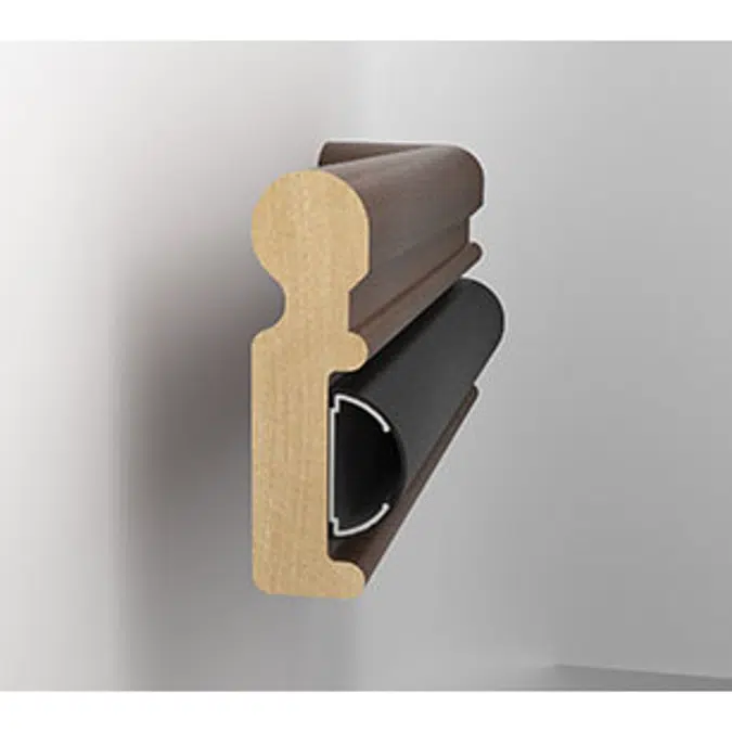 BIM objects - Free download! HR3 Northern Hardwoods® Real Wood Handrail ...