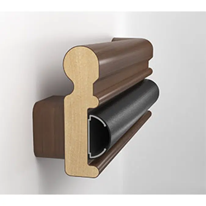 BIM objects - Free download! HR3 Northern Hardwoods® Real Wood Handrail ...