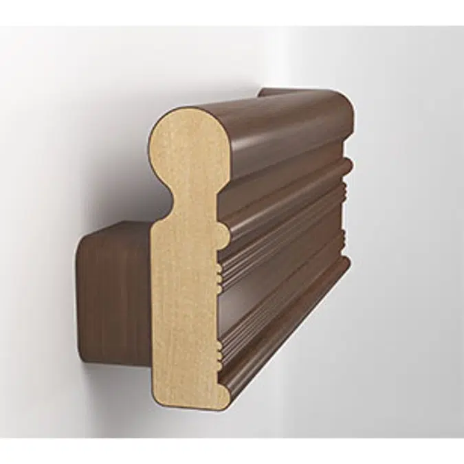 BIM objects - Free download! HR1 Northern Hardwoods® Real Wood Handrail ...