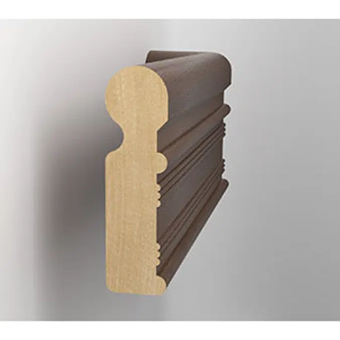BIM objects - Free download! HR1 Northern Hardwoods® Real Wood Handrail ...