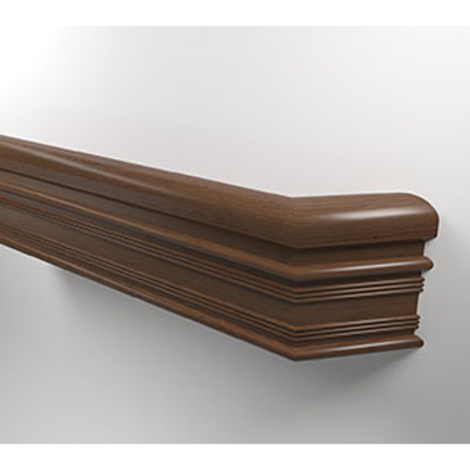 BIM objects - Free download! HR1 Northern Hardwoods® Real Wood Handrail ...