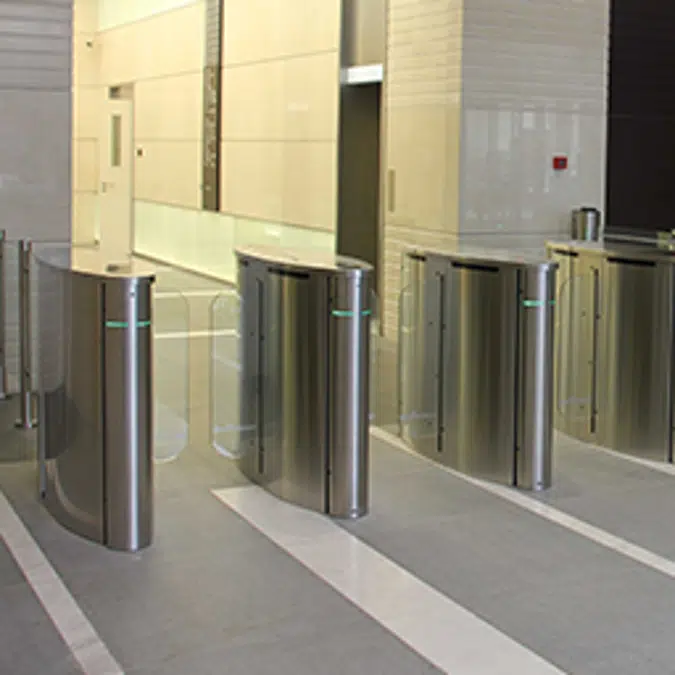 BIM objects - Free download! Speedlane 900 Optical Turnstile | BIMobject