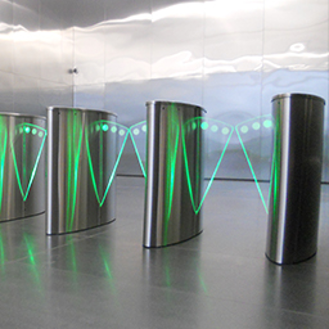 BIM objects - Free download! Speedlane 300 (EMEA-ASIA) Speed gate ...