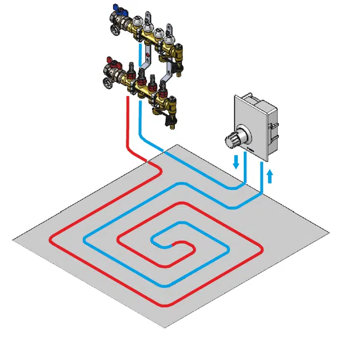 BIM objects - Free download! 4490_ Tiemme Box 1 for heating regulation based on the ambient ...