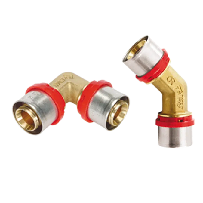 BIM objects - Free download! 1653 - 1661 _ Double elbow press fitting ...