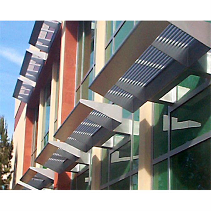 BIM objects - Free download! 7700 - Aluminum Sunshade System | BIMobject
