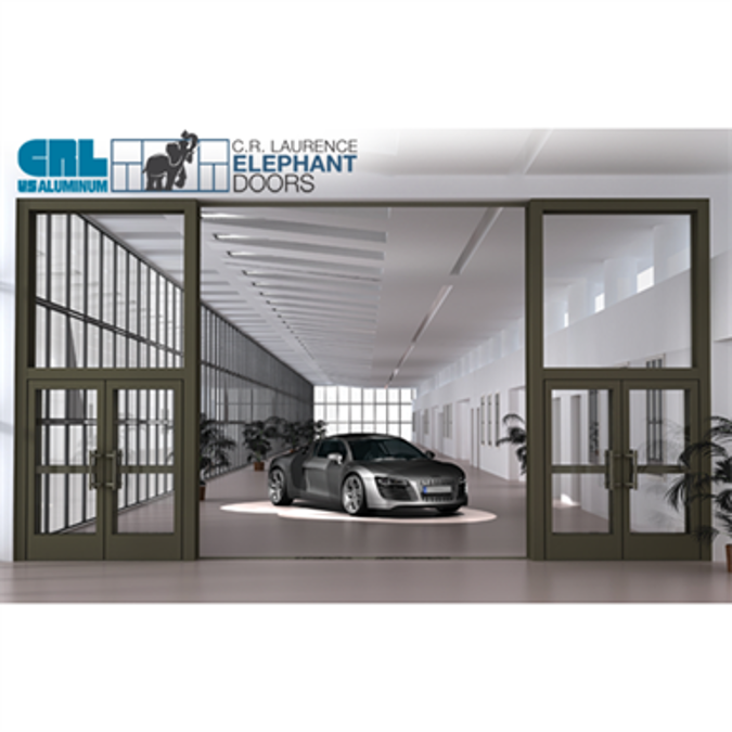 BIM objects - Free download! Series E1200 Elephant Door Operable ...